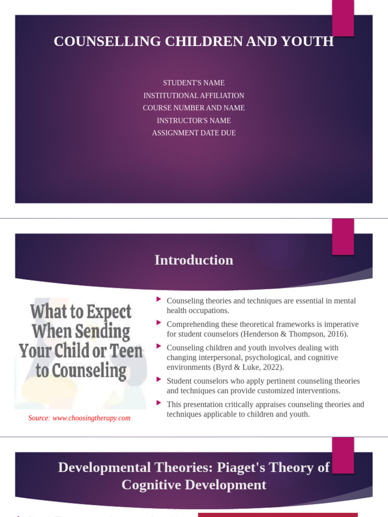 Student Counselors' Guide | PDF | Cognitive Behavioral Therapy ...