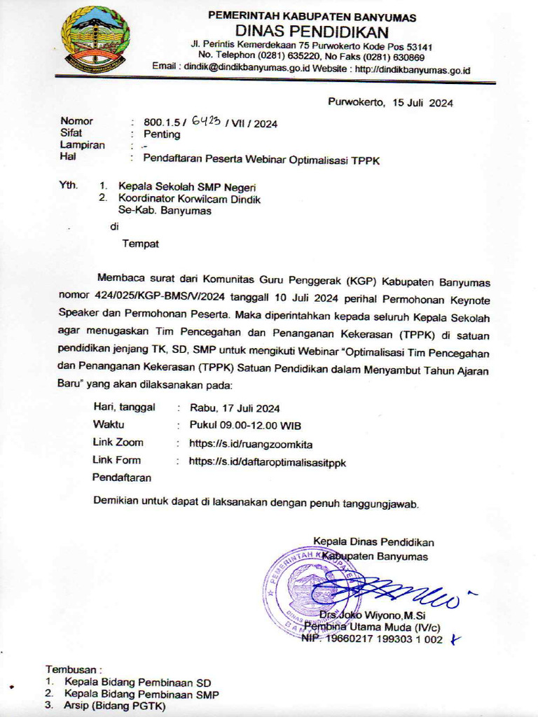 Webinar Optimalisasi TPPK | PDF