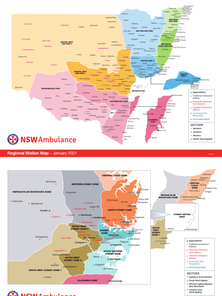 DE222 Metro and Regional Station Maps Jan 2021 - V14 | PDF | Sydney ...