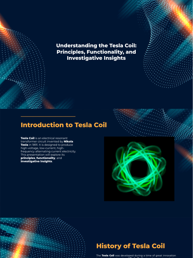 Slidesgo Understanding The Tesla Coil Principles Functionality and ...