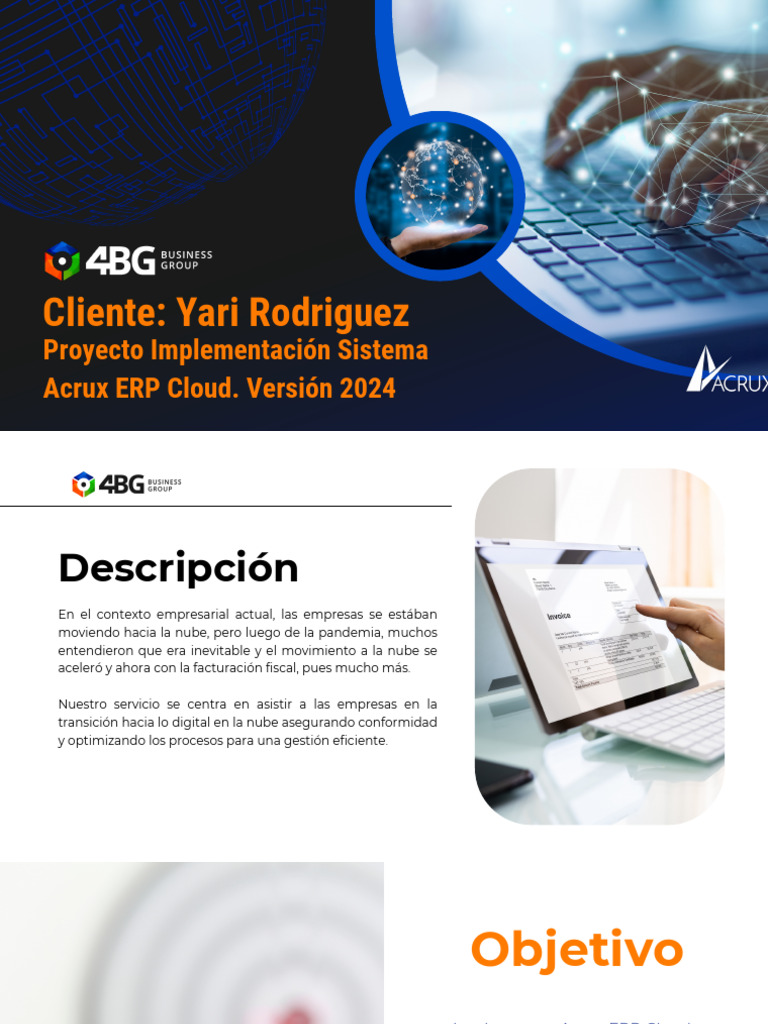 Propuesta Acrux ERP Cloud - Yari Rodriguez | PDF | Computación en la ...