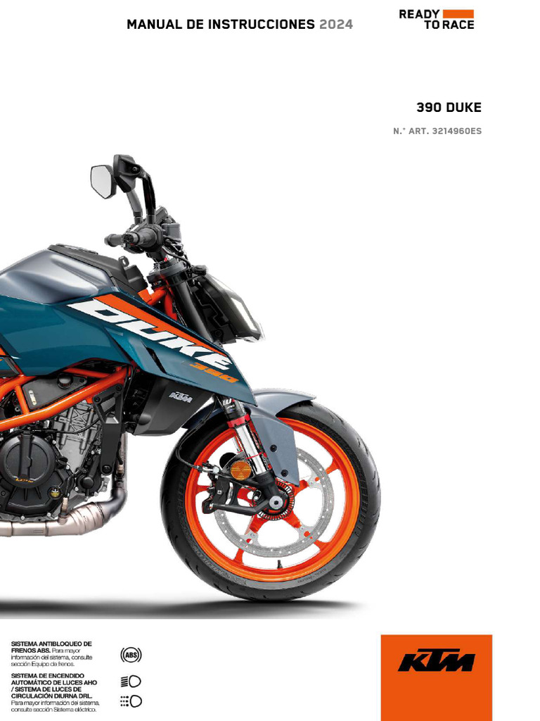 Manual de Taller KTM 390 | PDF | Tornillo | Vehículos