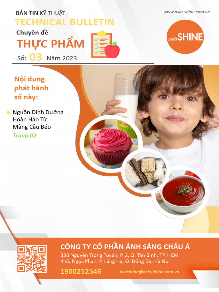 Asia Shine Food Technical Bulletin MFGM | PDF