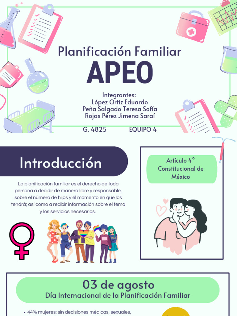 Planificación Familiar | PDF | Control de la natalidad | Cuidado de la ...