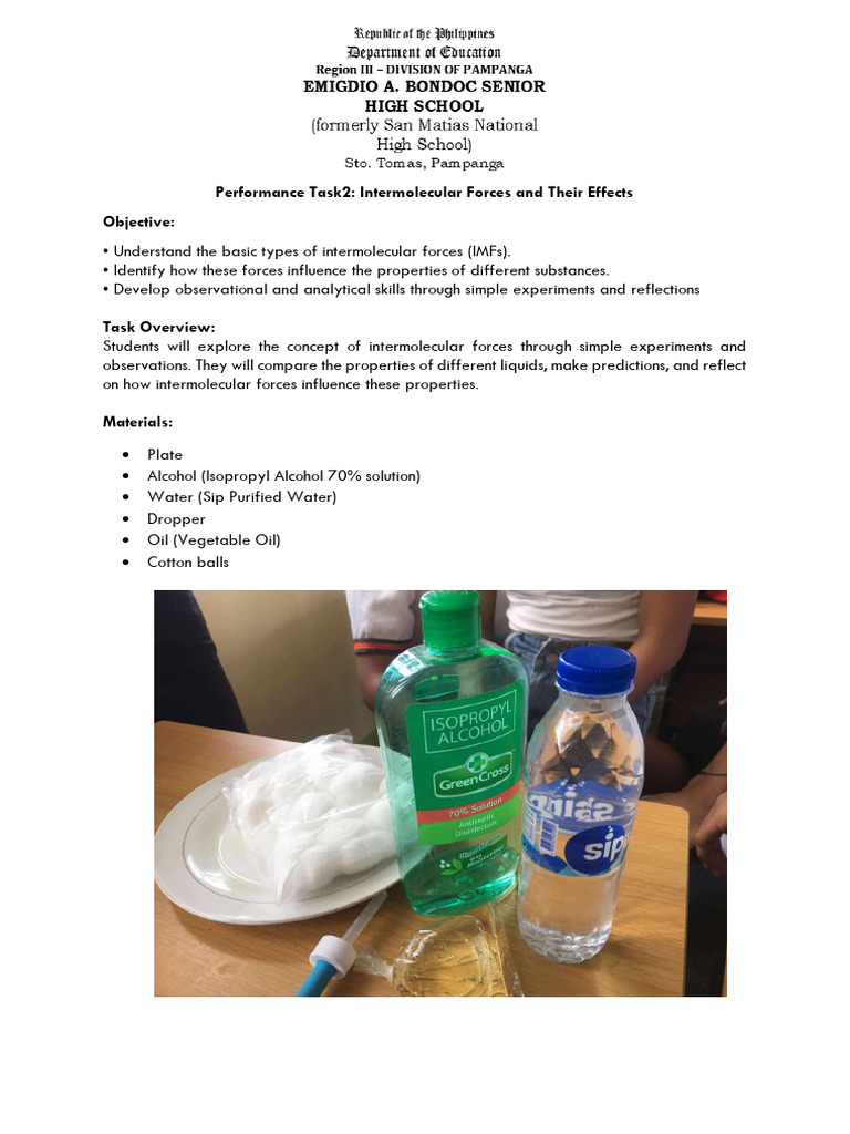 Intermolecular Forces and Their Effects p2 Group4 | PDF | Evaporation ...