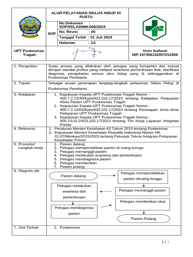 Alur Pelayanan Siklus Hidup Di Pustu | PDF