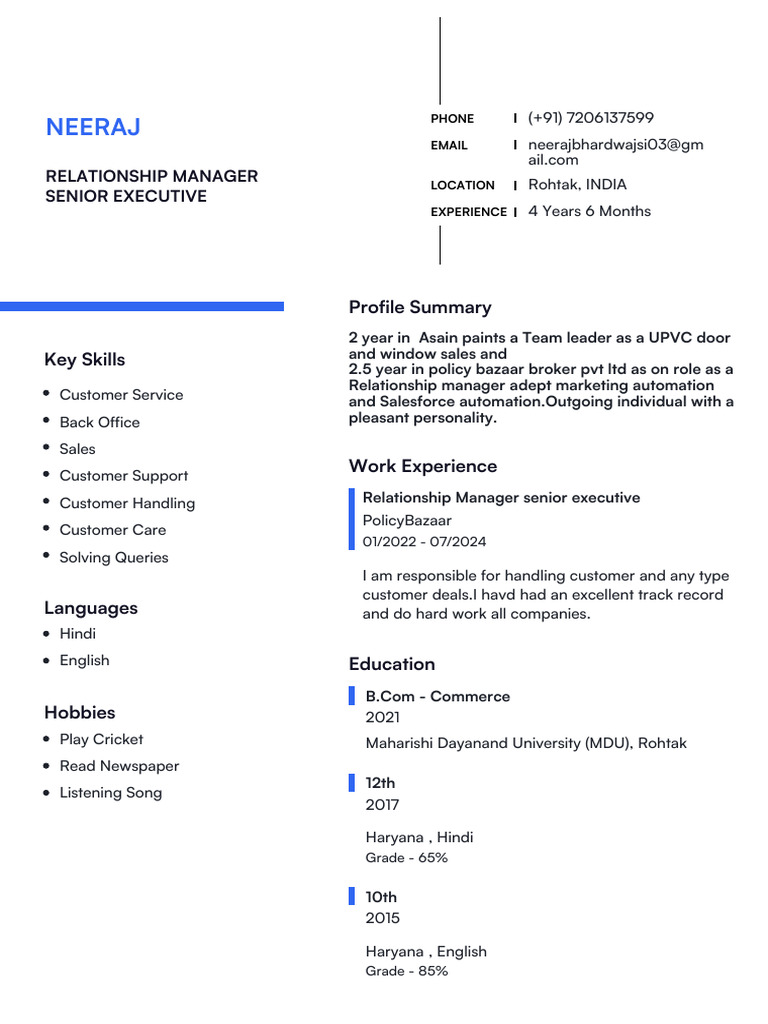 NAUKRI_NEERAJ_1730888213085_Neeraj | PDF