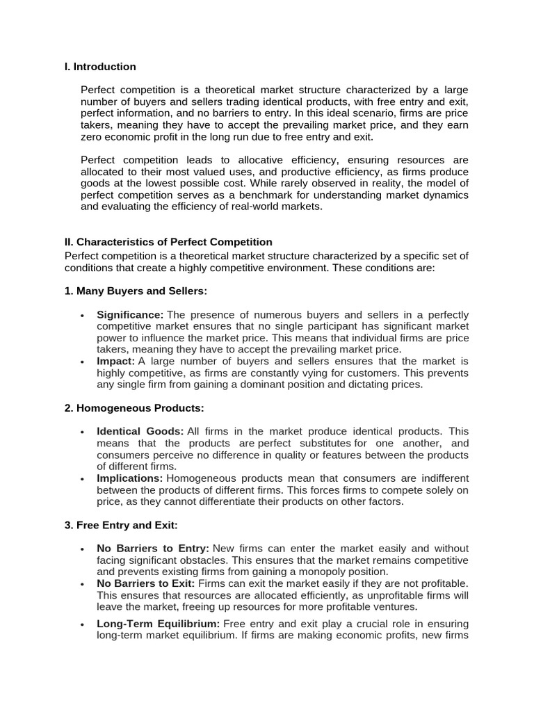 Understanding Perfect Competition Dynamics | PDF | Demand | Perfect Competition