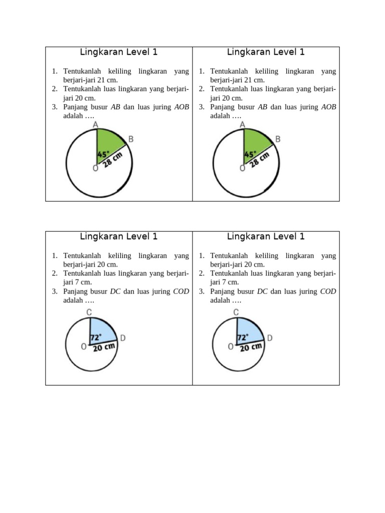 Lingkaran Level 1 | PDF