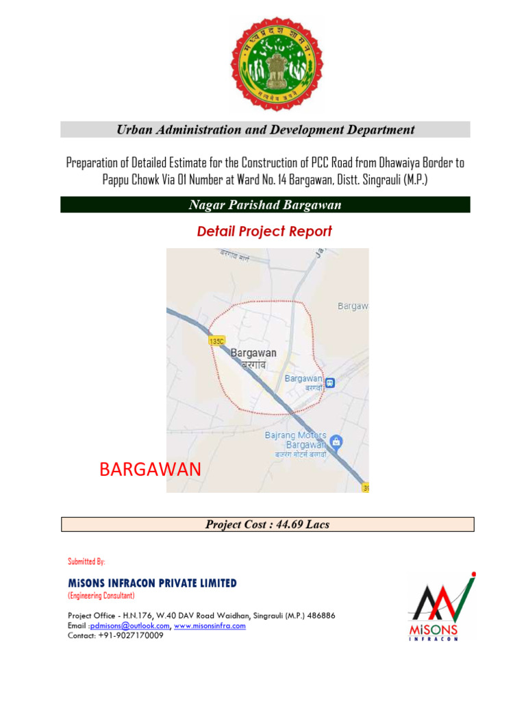 R-2 PCC Road WN 14 Dhawaiya Border To Pappu Chowk | PDF | Concrete | Floors