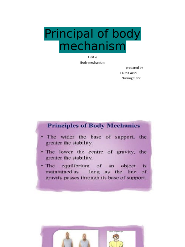 Unit 4 Body Mechanism (4) Part | PDF