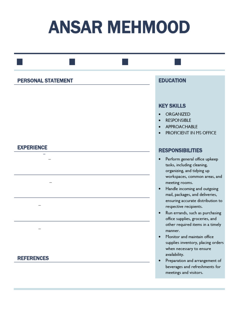 Ansar Mehmood CV | PDF | Business