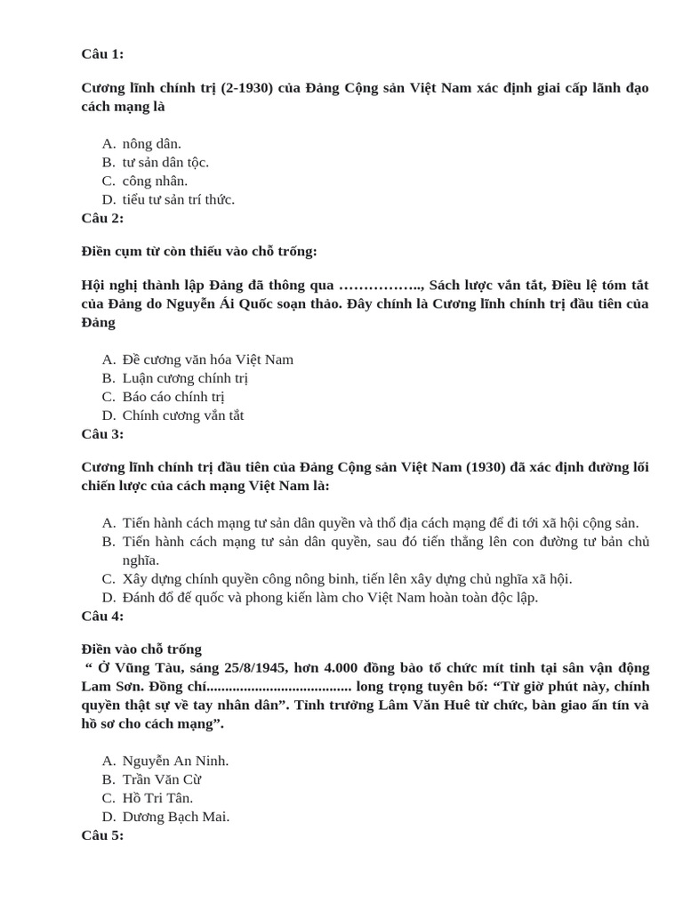 95 NĂM LỊCH SỬ DCSVN 5 | PDF