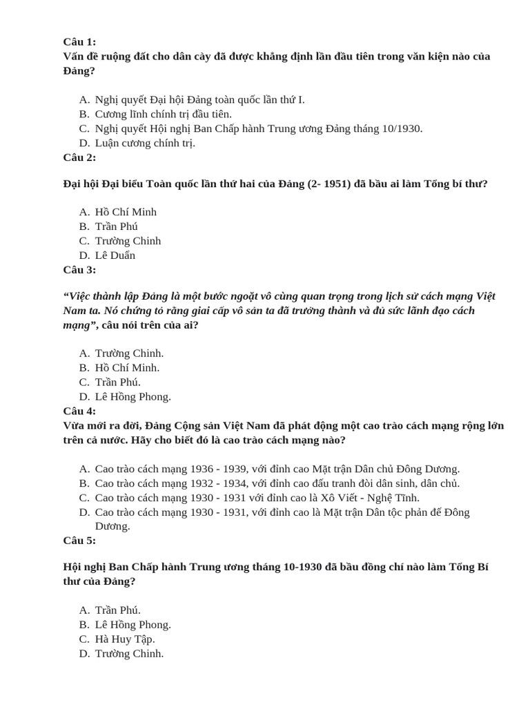 95 NĂM LỊCH SỬ DCSVN 3 | PDF