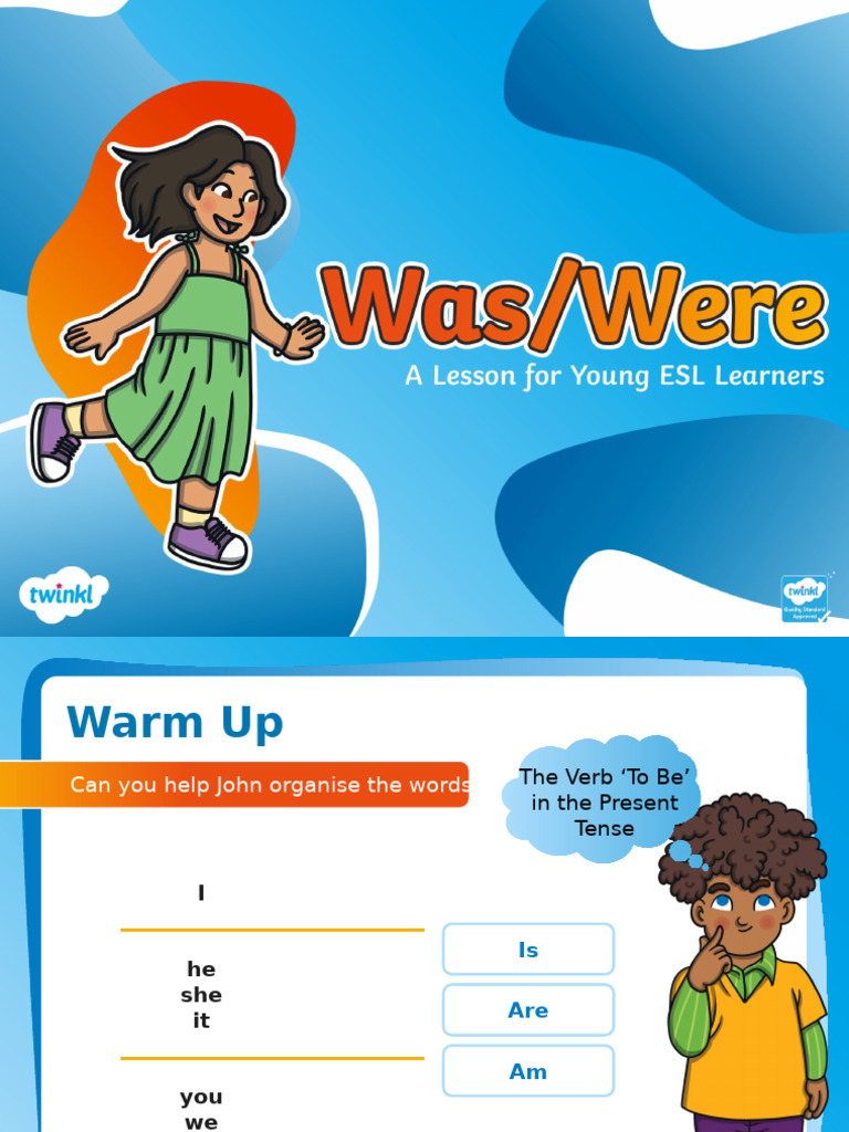 T e 1717087733 Esl Was Were Powerpoint Lesson Kids A1 - Ver - 2 | PDF ...