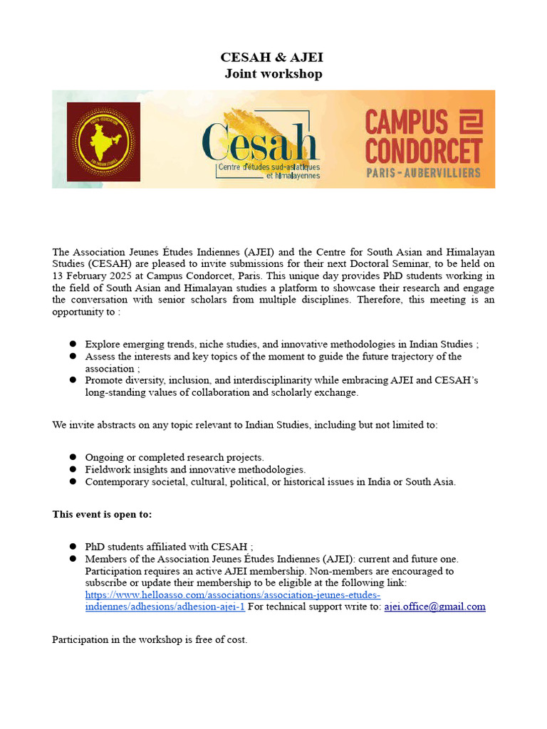 Doctoral Day AJEI - CESAH | PDF