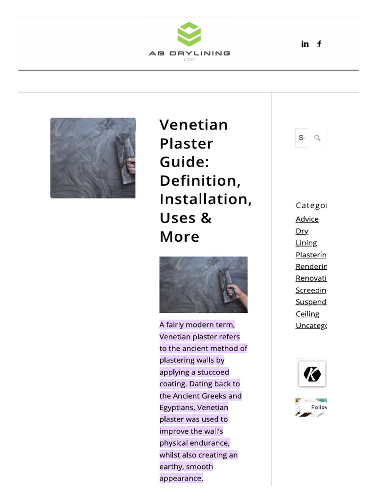 Vanatian Plaster | PDF