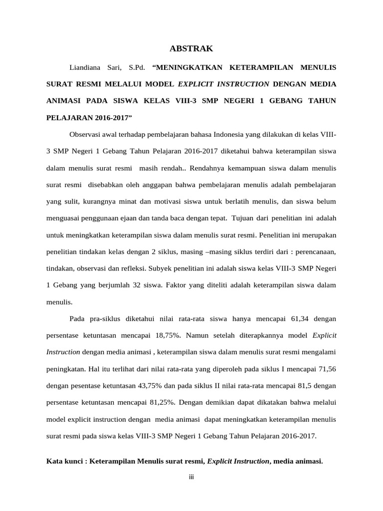 Meningkatkan Keterampilan Menulis Surat Resmi | PDF