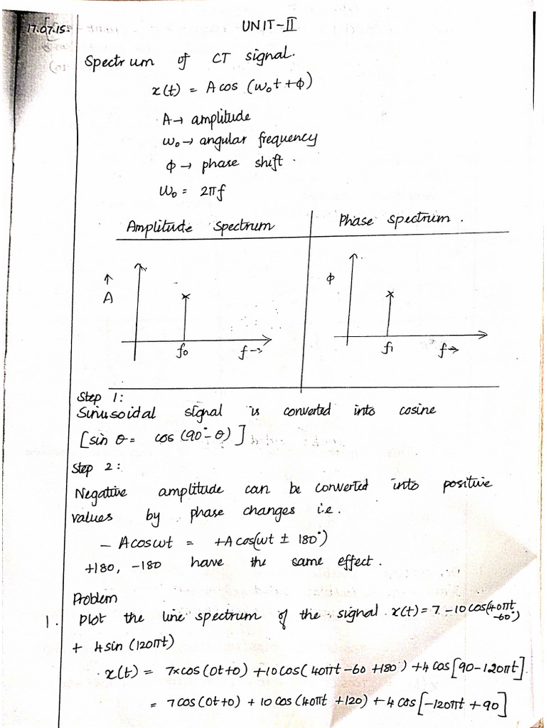 Signal and System Unit 2 | PDF