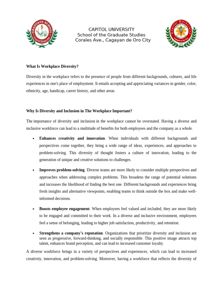 topic 3 | PDF | Diversity (Business) | Employee Retention