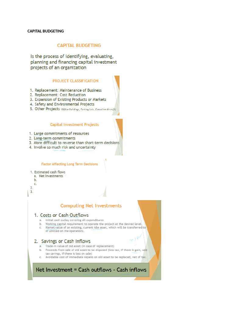 CAPITAL BUDGETING | PDF