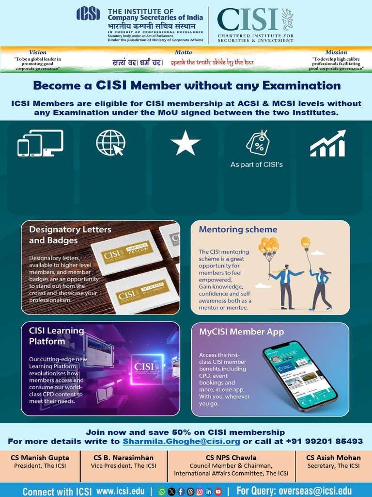 CISIMembership 27122023 | PDF