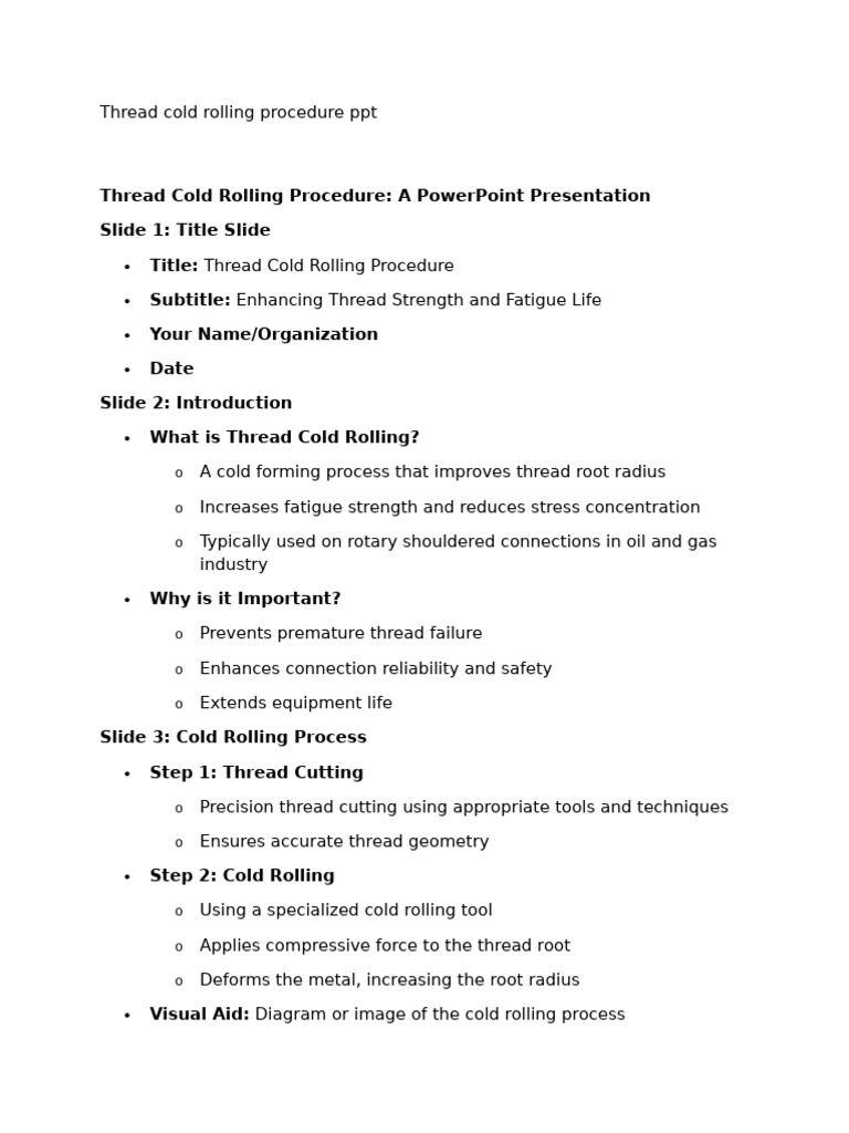 Cold Rolling PPT and Questionnaire | PDF | Rolling (Metalworking ...