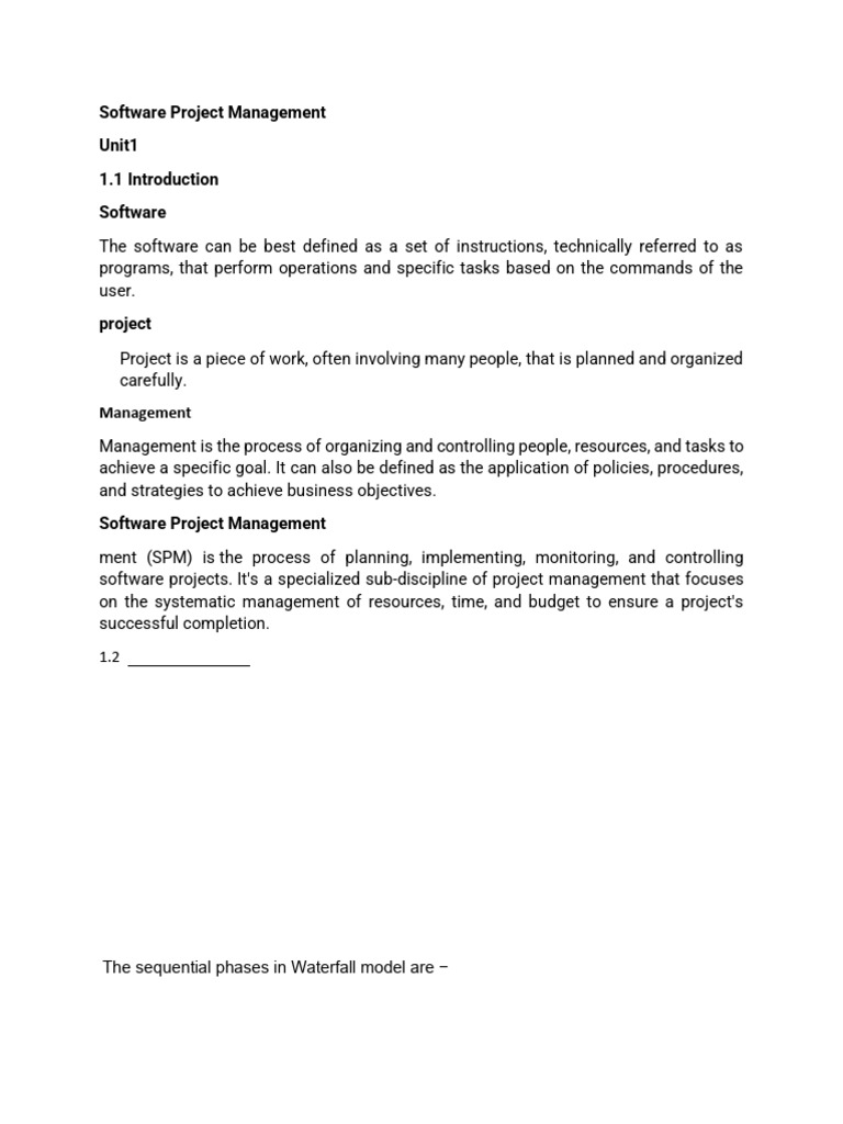 SPM | PDF | Software Development Process | Systems Engineering