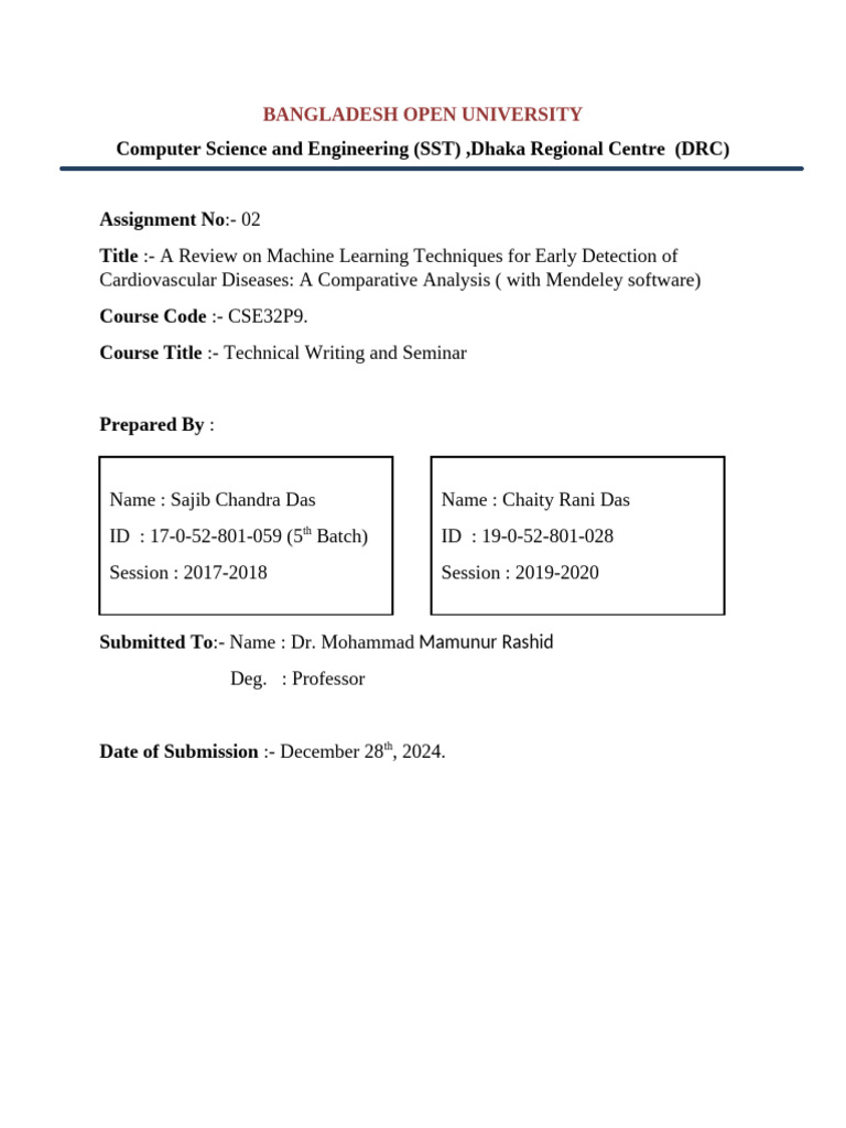 Research Paper-TWS-Assign - 2-With Mendeley Software | PDF | Machine ...