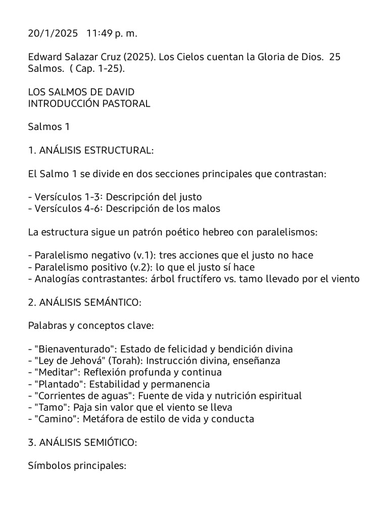 Edward Salazar Cruz (2025) - Los Cielos Cuentan La Gloria de Dios. 25 ...