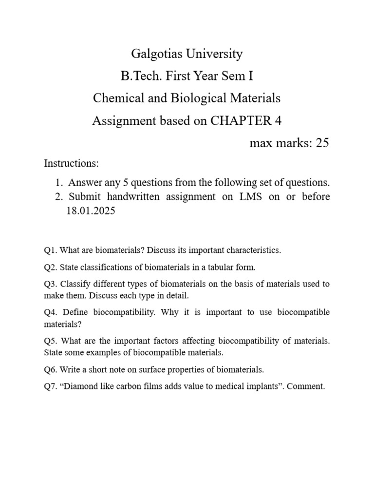 Assignement CH 4 | PDF