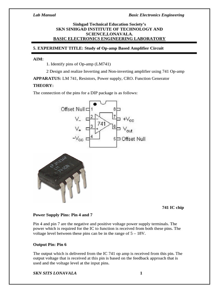 Expt 5 BXE | PDF | Operational Amplifier | Amplifier