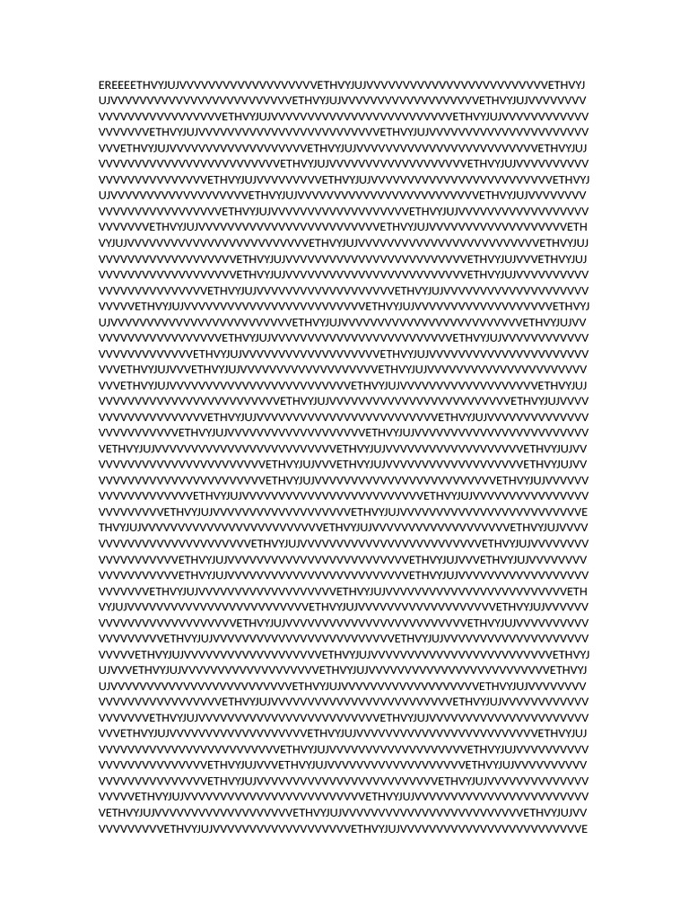 Random Character Sequence Analysis | PDF