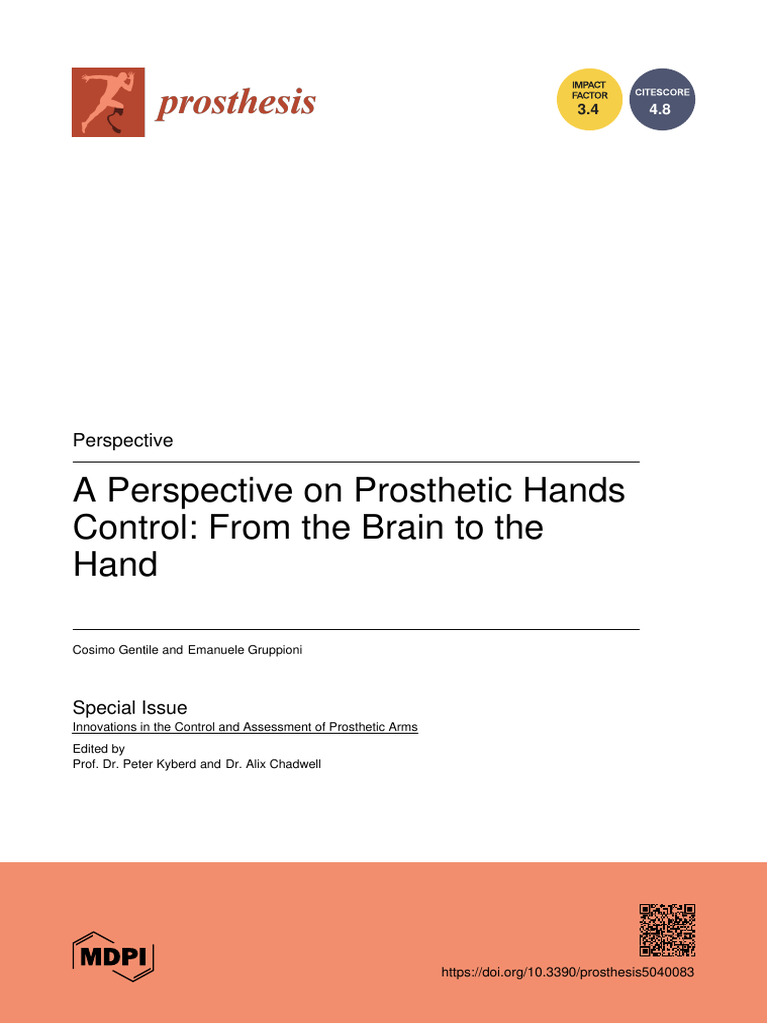 prosthesis-A Perspective on Prosthetic Hands Control From the Brain to ...