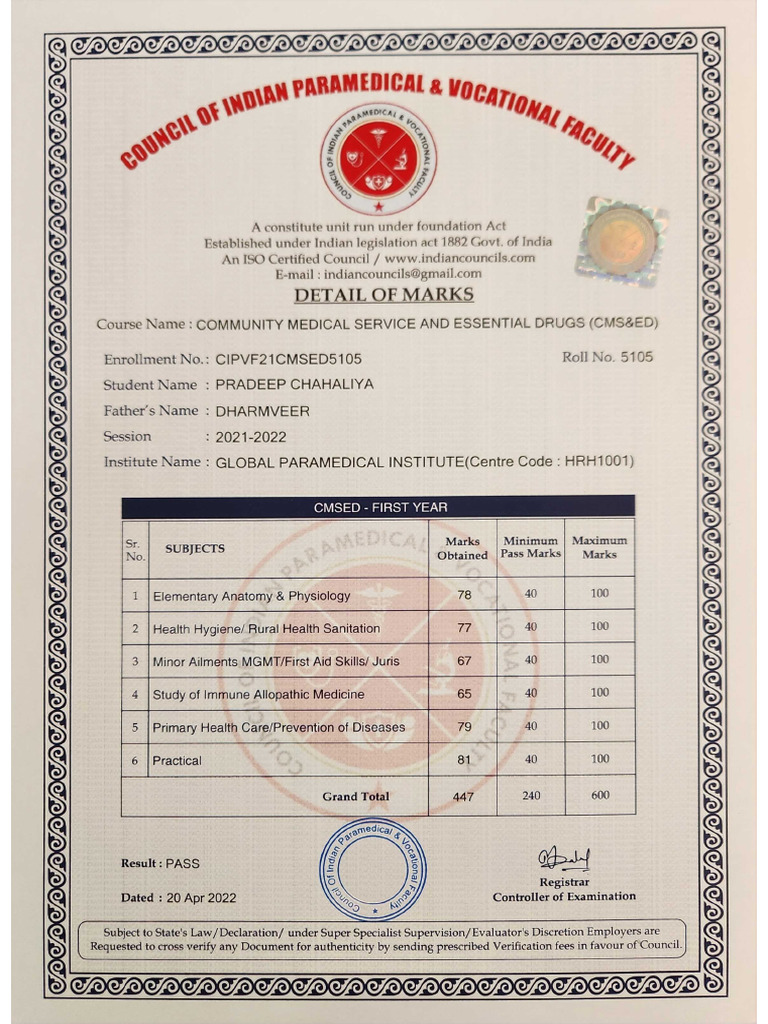 CMSED EMT Document | PDF