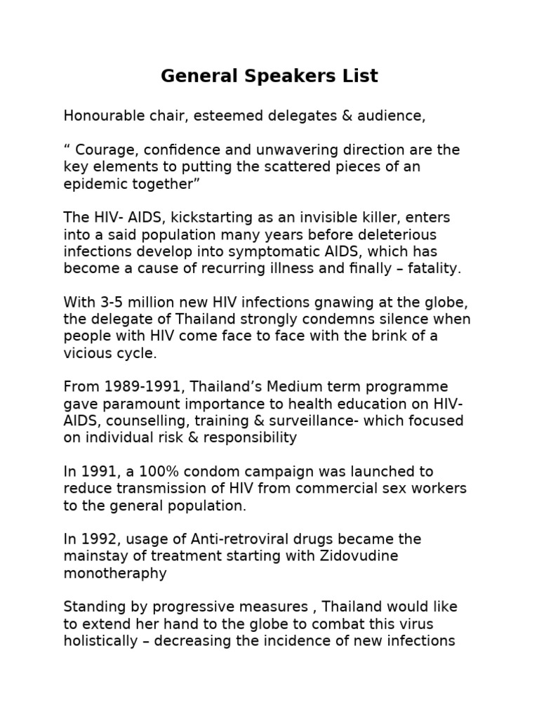 General Speakers List | PDF