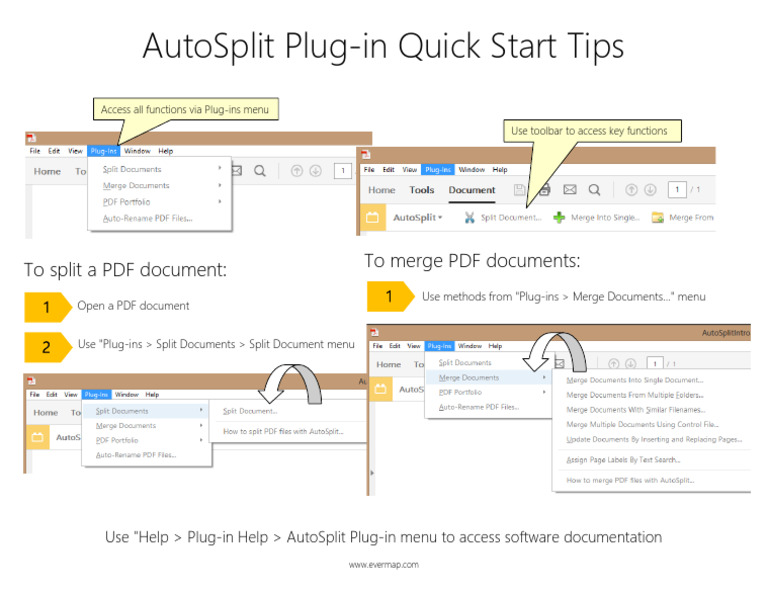 Auto Split Quick Start Tips | PDF