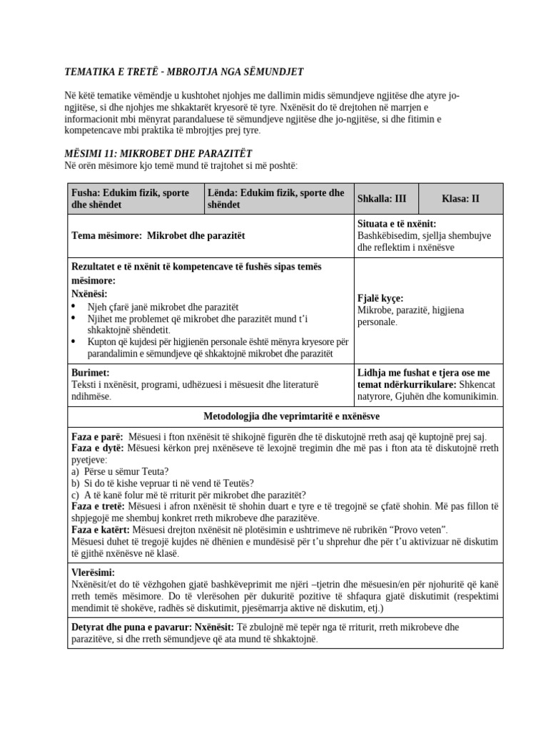 3.1. Mikrobet Dhe Parazitët | PDF