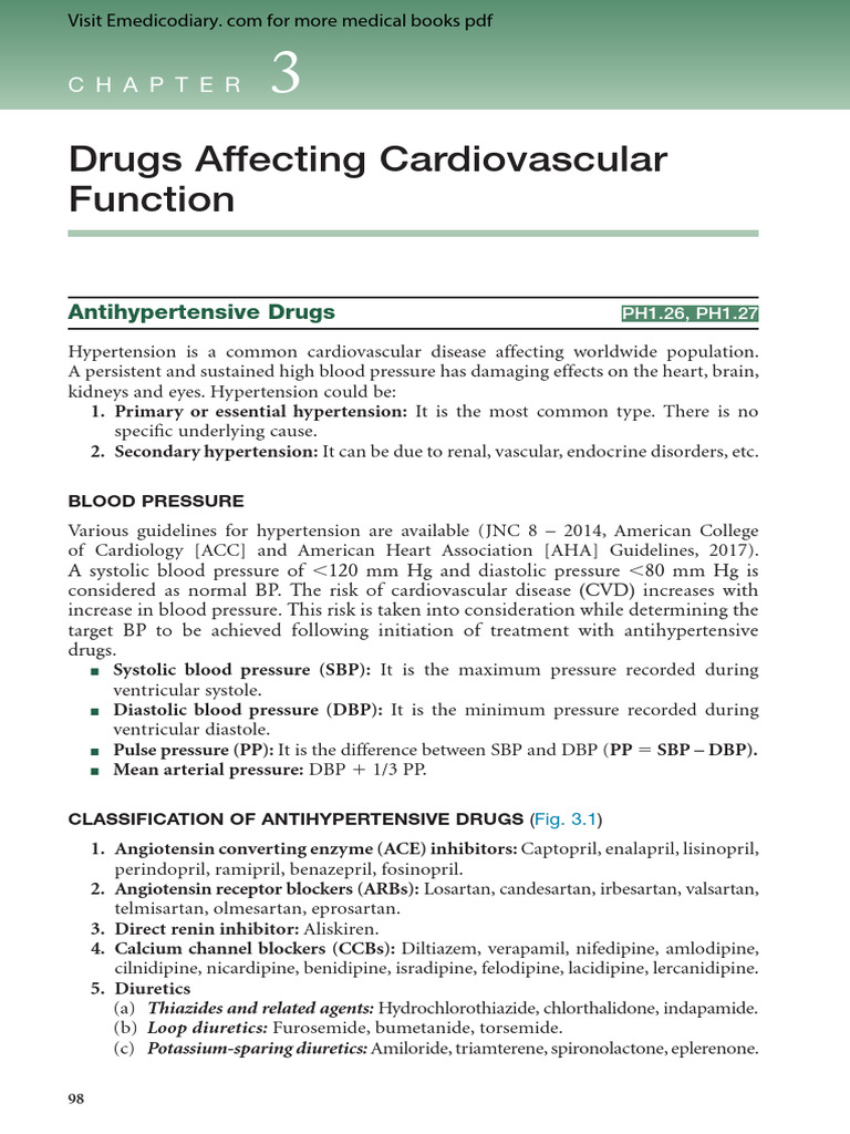 CVS 1 | PDF | Blood Pressure | Angiotensin