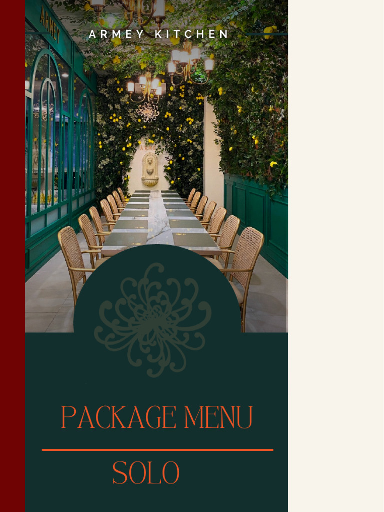 Package Menu Solo | PDF