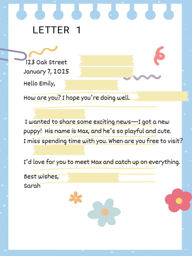 Letter 1 & 5 | PDF