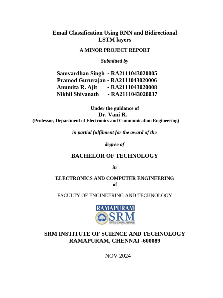 SampleReportXD | PDF | Machine Learning | Deep Learning