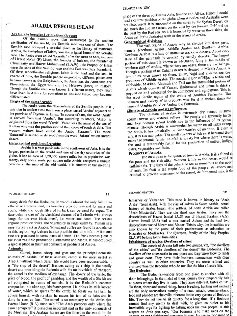 Arabia Befor Islam | PDF