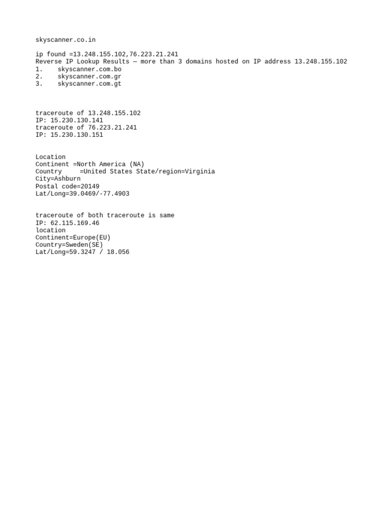 Skyscanner Co in | PDF