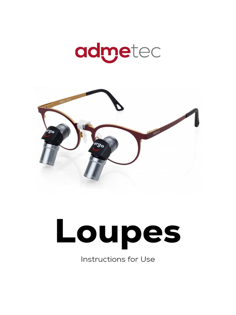 Admetec Loupes IFU IM4000004 Rev.C | PDF | Disinfectant
