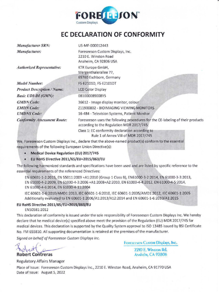 Ec Conformance Certificate Pdf