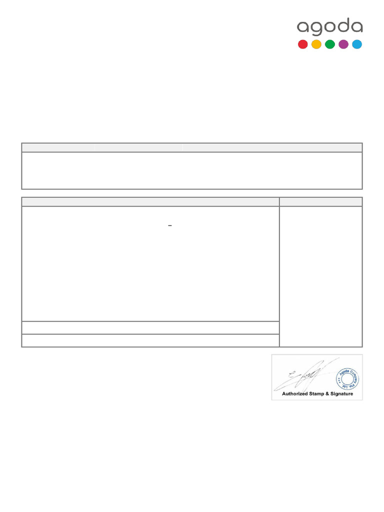 Agoda Booking Receipt: Dlima House | PDF