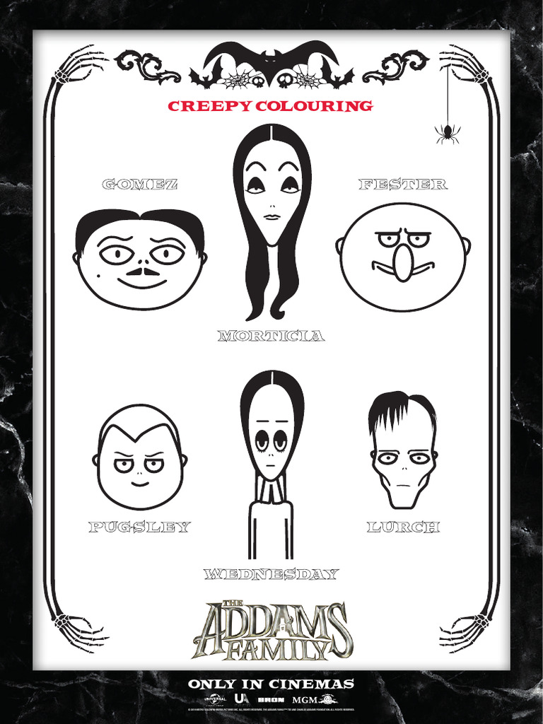 Addams Family Activity Sheets | PDF