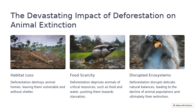 The Devastating Impact of Deforestation On Animal Extinction | PDF
