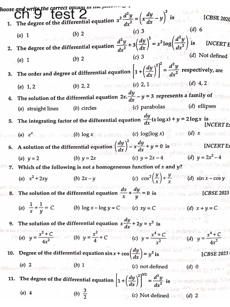 Differential Eqn 2 | PDF